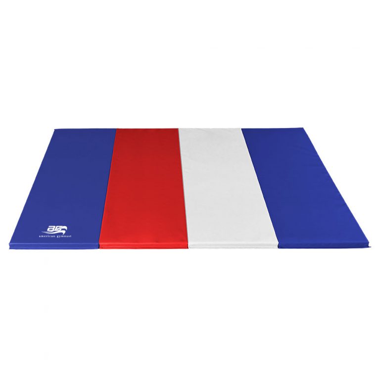 4' x 8’ x 1.5" Red, White & Royal Blue Tumbling Mat - American Gymnast ...
