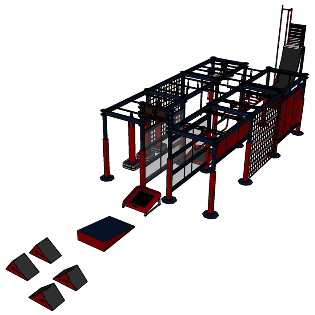 Deluxe Obstacle Course Timing System - American Gymnast and Ninja