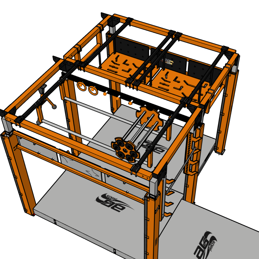 Grappler 12 x 20ft v.1 - American Gymnast and Ninja