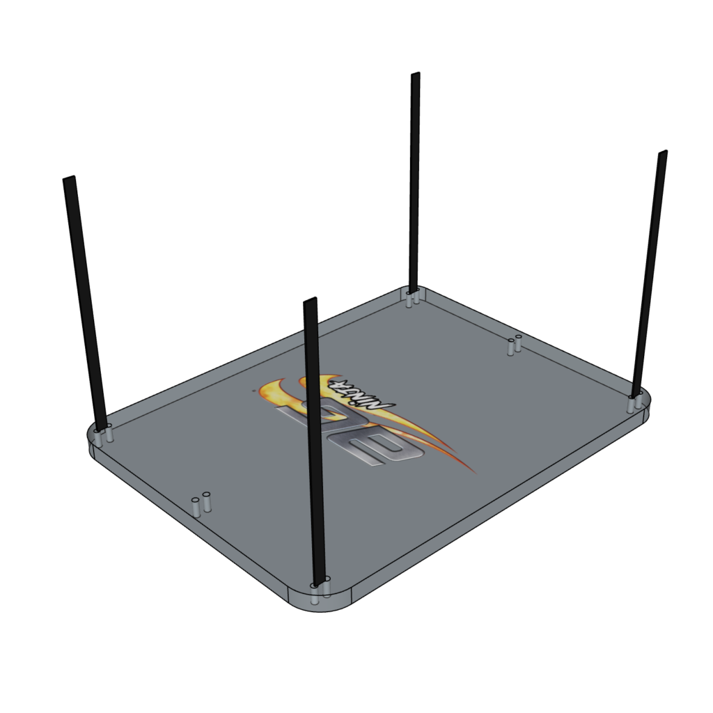 Unstable Bridge - Single Acrylic - American Gymnast and Ninja