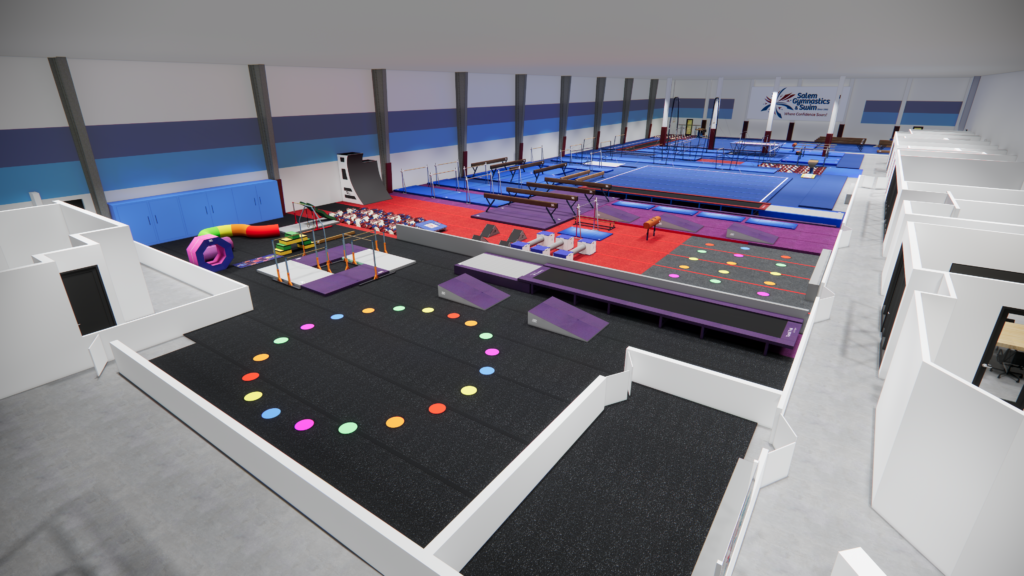HUGE Gymnastics Facility Design - Salem Gymnastics - American Gymnast ...